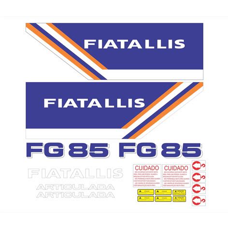 Kit Adesivos Motoniveladora Fiatallis Fg 85 Fg85 R742 Shopee Brasil