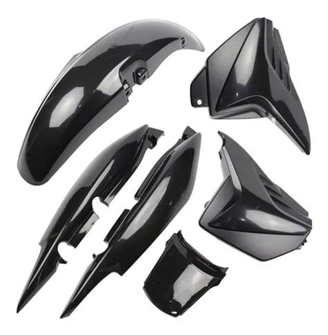 Kit Carenagem Cg 125 Fan 2009 A 2013 Preta Inj Parcelamento Sem Juros
