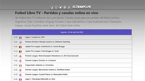 F Tbol Libre Tv En Vivo C Mo Ver Partidos Online Gratis Por Internet