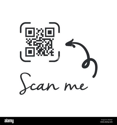 QR Code For Smartphone Inscription Scan Me With Smartphone Icon Qr