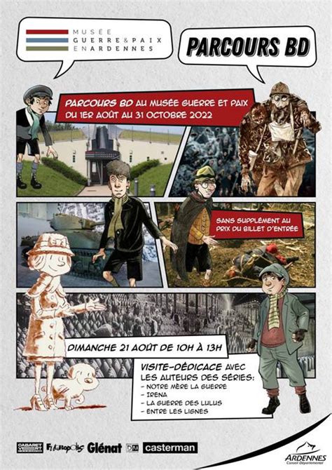 Parcours BD au musée Guerre et Paix Destination Ardenne