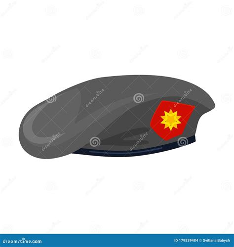 Icono Vectorial De Boina Militar Iconcaricaturista Vectorial Aislado En