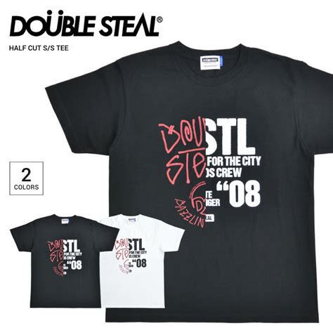 楽天市場割引クーポン配布中 DOUBLE STEAL ダブルスティール Tシャツ HALF CUT S S T SHIRT TEE