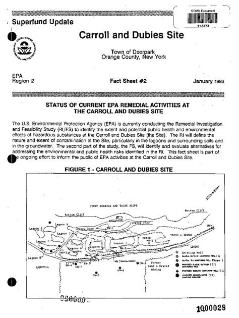 Fillable Online Fact Sheet Superfund Update Carroll And Dubies Site