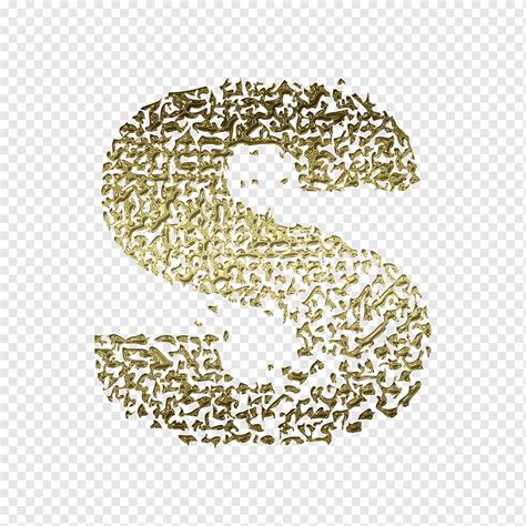 Letra Con Fuente Ola Dorado Oro El Texto Del Litera Monograma