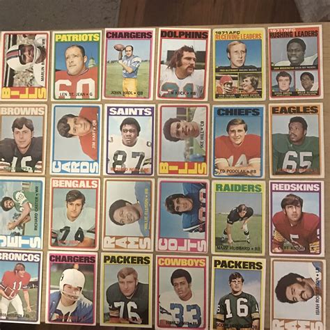 Diff Topps Fb Cards Hadl Kiick Ldrs Phipps Hart Caster Thomas