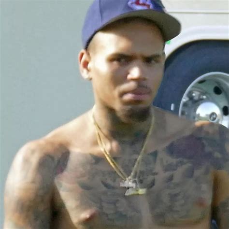 Chris Brown Cartoon Tattoo