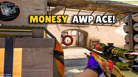 G2 M0NESY Amazing Awp Ace To Win The Round ZYWOO S Aim Is Insane CSGO