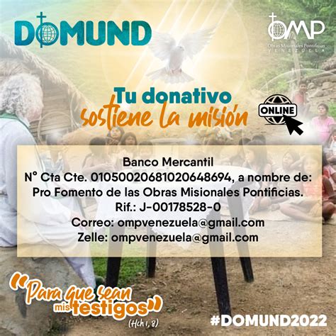 Mensaje Del Papa DOMUND 2023 OMP Venezuela Obras Misionales Pontificias