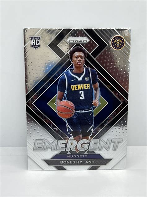 2021 22 Prizm Basketball Bones Hyland ROOKIE Emergent 11 Panini Denver