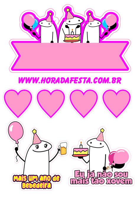 Feliz aniversário topo de bolo frases engraçadas figurinhas flork of