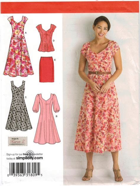 Simplicity Pattern Designs By Karen Z Dress In Two Lengths Tunic