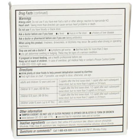 Quality Choice Loperamide Hydrochloride Anti Diarrheal Caplets 2 Mg