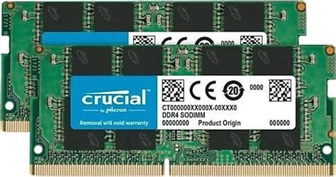 Crucial 16 GB 2x8 3200 MHz DDR4 CL22 SODIMM CT2K8G4SFRA32A Ram