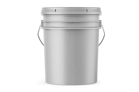 Plastic Bucket Mockup Design Cuts
