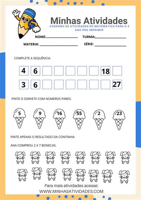 Atividades Para Trabalhar A Matemática O 2 Ano