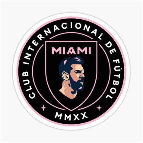 Lionel Messi Inter Miami Sticker For Sale By Qwartexa Redbubble