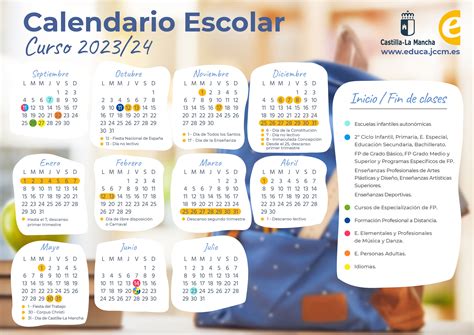 Calendario Escolar 2023 2024 CEIP El Quiñón Seseña Toledo