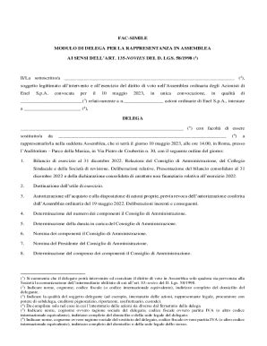 Compilabile Online Fac Simile Modulo Di Delega Per La Rappresentanza In