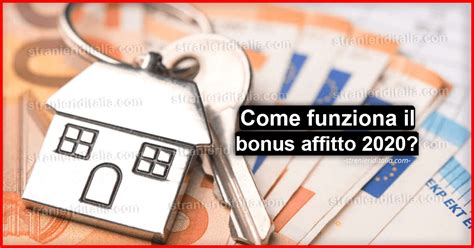 Bonus affitto 2020 Come funziona la Legge di Bilancio 2020 novità