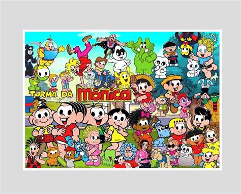 Quadro Turma Da Monica Magali Cebolinha Casc O Toy Parque Elo