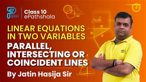 parallel intersecting or coincident lines class 10 cbse youtube