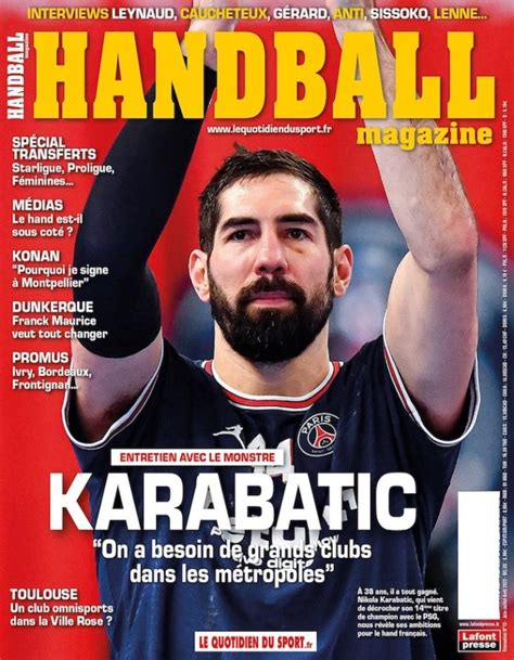 Les confidences de Nikola Karabatic en exclusivité dans Handball