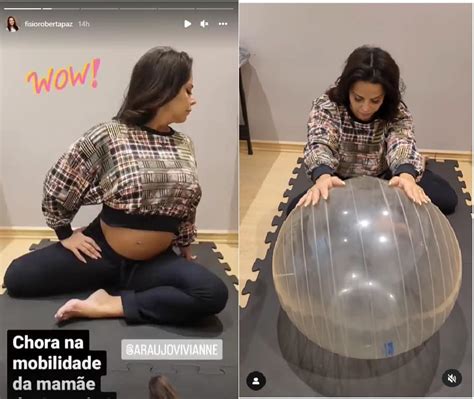 Viviane Araújo posa de biquíni e barriga de 7 meses impressiona