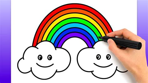 Como Dibujar Un Arcoiris Fácil Tutorial De Dibujo Paso A Paso YouTube