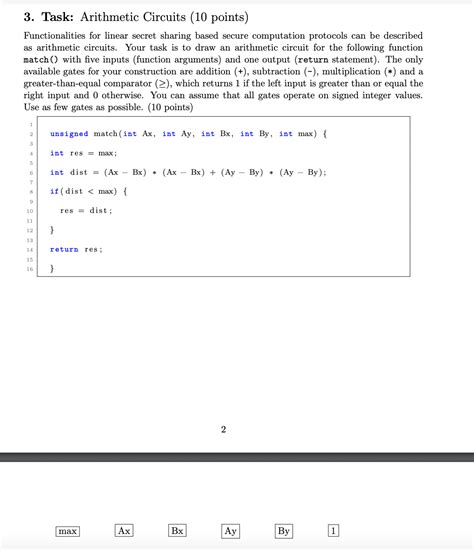 Solved Task Arithmetic Circuits Points Chegg