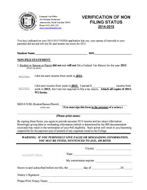 Printable Irs Form T Verification Of Nonfiling Templates