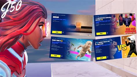 So I Played The Weirdest Creative Maps In Fortnite Youtube