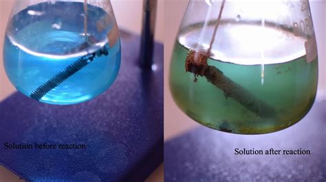 Reaction Of Iron Nails With Copper Sulphate Solution Youtube