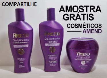 AMOSTRA GRÁTIS Cosméticos Amend