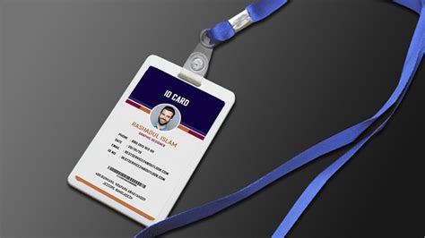 Company Id Card Design Photoshop Tutorial Youtube