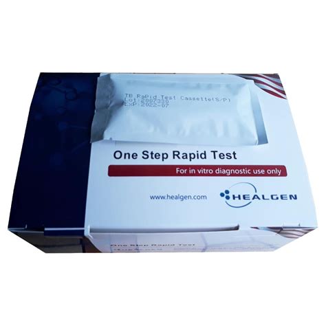 Kit thử lao Tuberculosis TB IgG IgM Rapid Test Cassette S P Healgen
