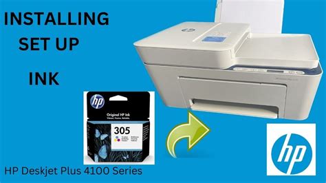 Installing Setup Ink Cartridges In HP Deskjet 4100 All In One Printer