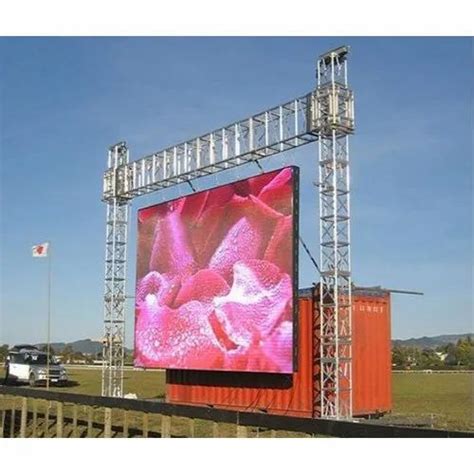 Pole Mounted Advertising LED Video Display Upto 500mtr Shape Square