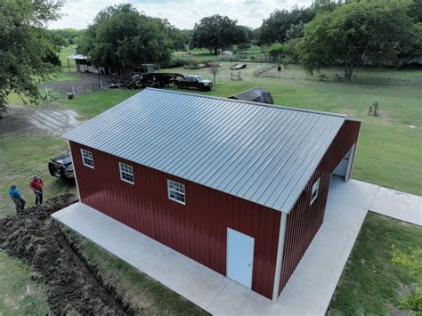 X Metal Building In Red Oaks Texas Wolfsteel Buildings