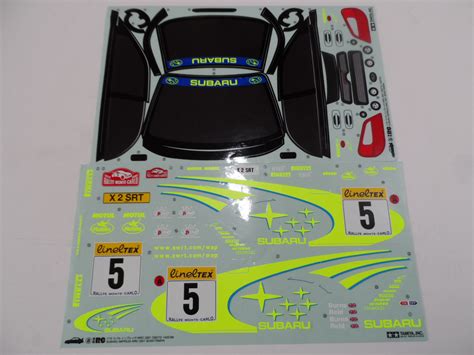 RC Decals Tamiya Subaru Impreza WRC 2001 Decals Stickers As Shown
