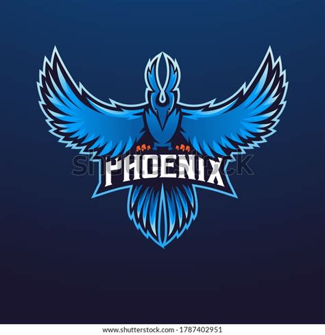 Phoenix Mascot Logo Design Vector Illustration Stock Vector Royalty