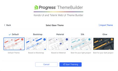 telerik web forms themebuilder overview telerik ui for asp ajax