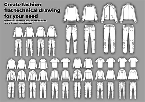 Create Fashion Flat Technical Drawing Tech Pack By Nirvanya Fiverr