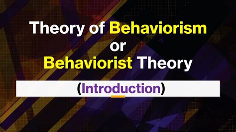 Behaviorist Theory Empiricism Stimulus Response Theory John B