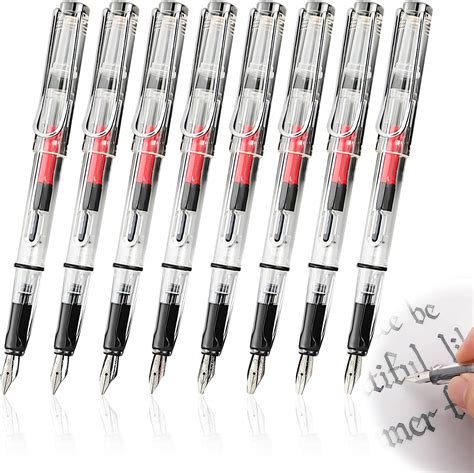 Set Di Penne Stilografiche Per Calligrafia 8 Penne Caligrafiche Con
