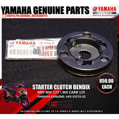 Mio MX Carb MXi 125 Starter Clutch Bendix Drive Yamaha Genuine