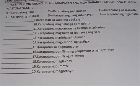 20 Karapatan Ng Mga Bata