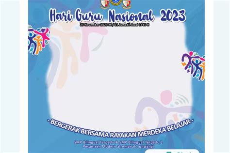 Gratis Link Twibbon Hari Guru Nasional Terbaru Desain Kreatif