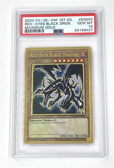 Red Eyes Black Dragon 2020 Maximum Gold EN003 1st Edition PSA 10 Price