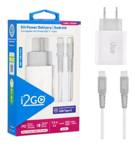 Carregador Usb C Turbo Celular Smartphone Cabo Tipo C W R Em